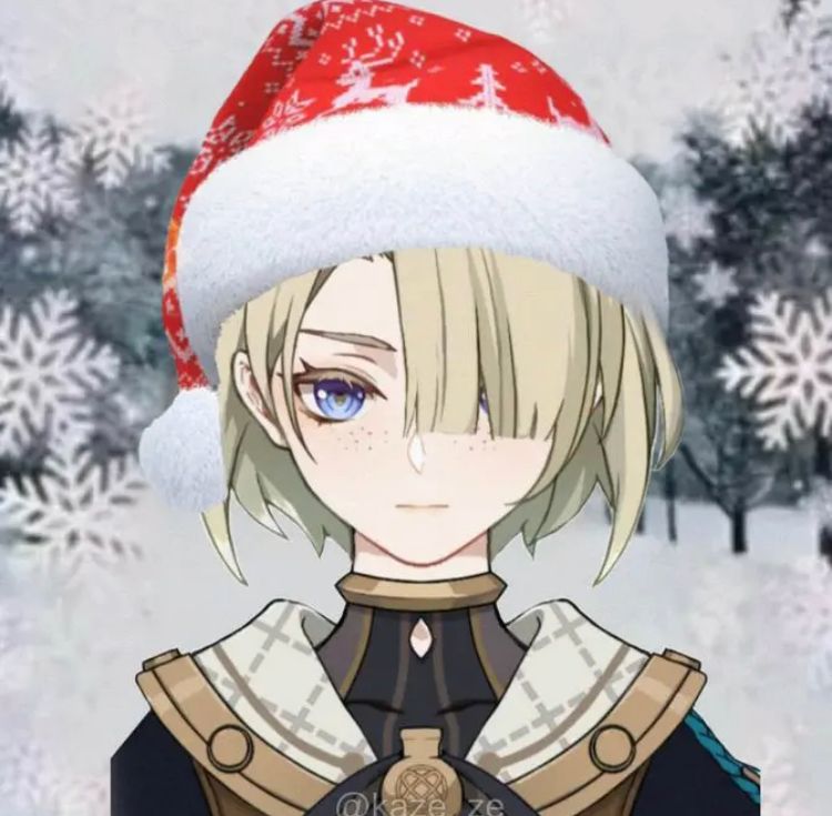 I love those Christmas pfp’s and freminet so I drew him :3 Genshin ...
