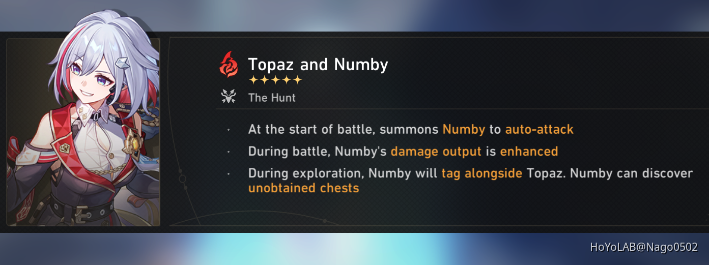 Everything about : Topaz and Numby | Character Guide / Build | Honkai: Star Rail 1.4 Honkai ...