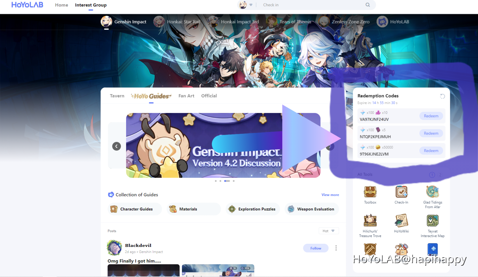 New reedem code from 4.2 livestream Genshin Impact | HoYoLAB