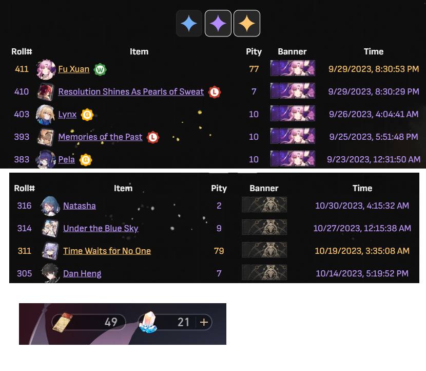 Road to Quantum male, Harmony male, Ice Abundance, Lightning Da Hunt ...