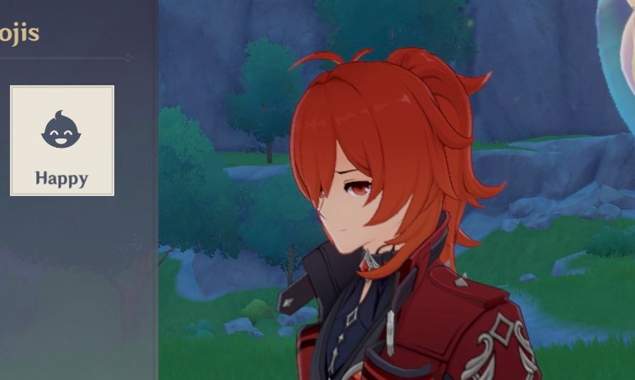 Diluc's happy expression makes him look mildly distressed Genshin ...