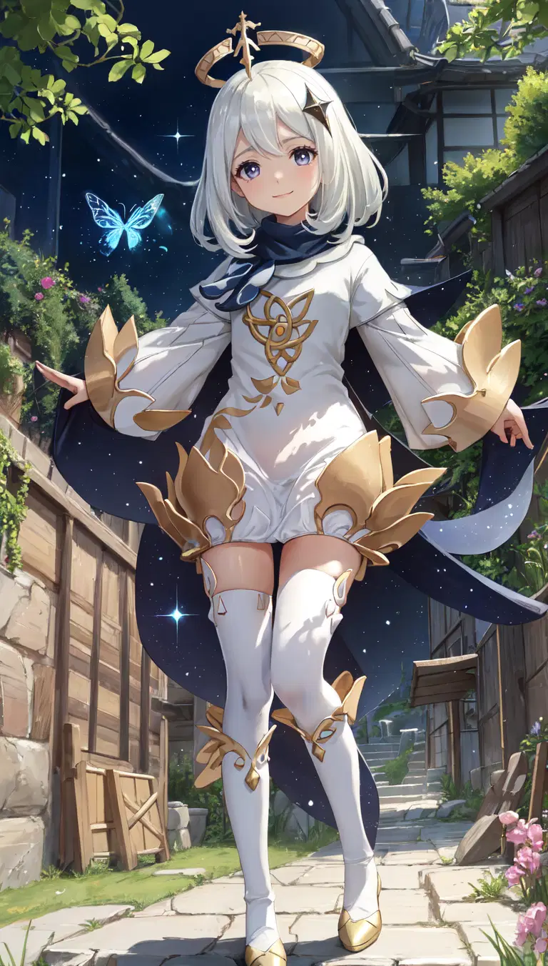 "What is it ? What is it ? Is it another Paimon ?" Paimon the celestial one - (AI generated ...