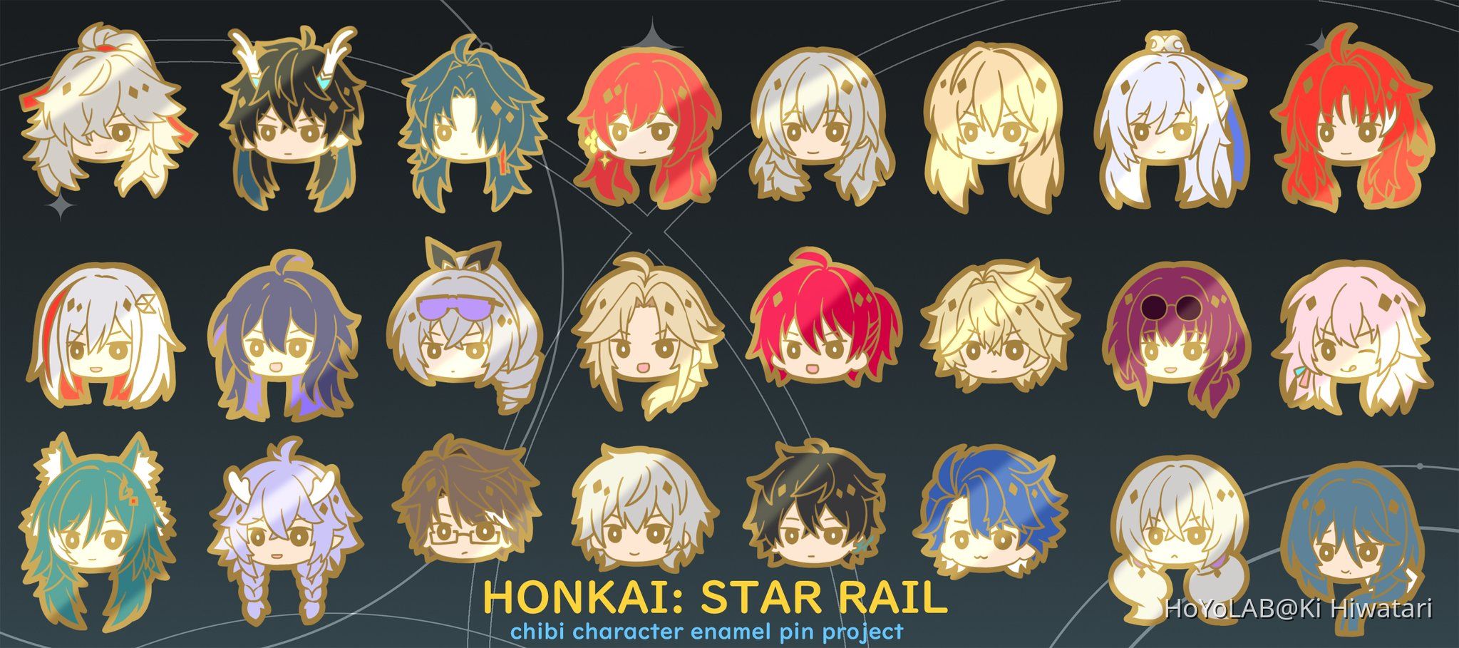 HSR Chibi Enamel Pin Designs Honkai: Star Rail | HoYoLAB