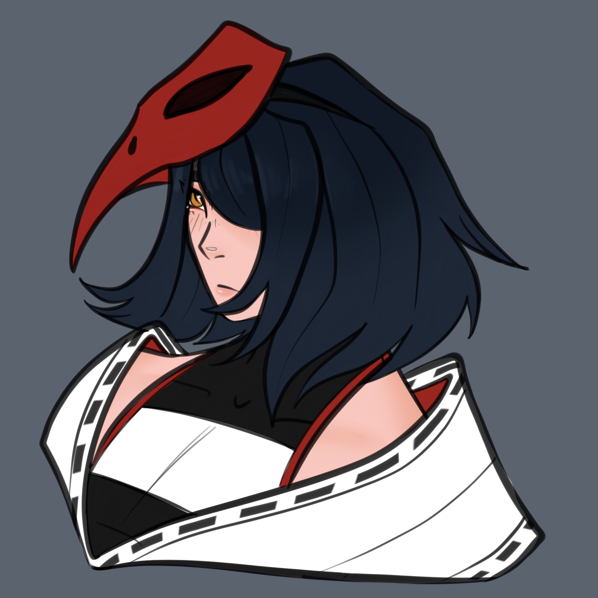 Doodling Characters From Memory Part 21: Kujou Sara X- Feel free to ...