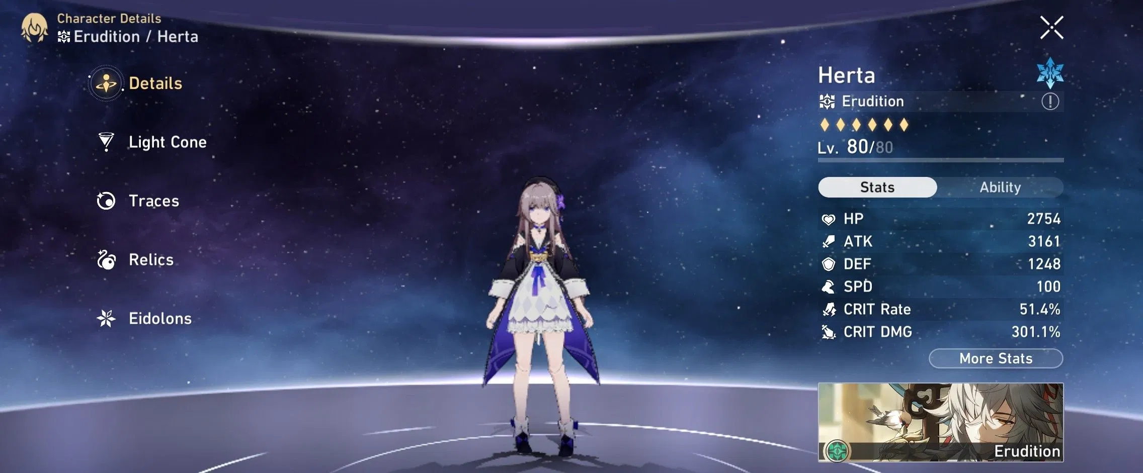 Someone build Herta Dps with 300%crit dmg, wow! Honkai: Star Rail | HoYoLAB