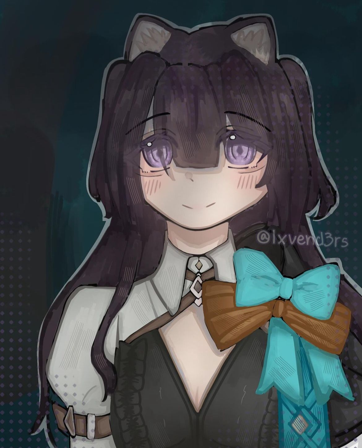 Fanart of my persona in lynettes fit for halloween !! Genshin Impact ...