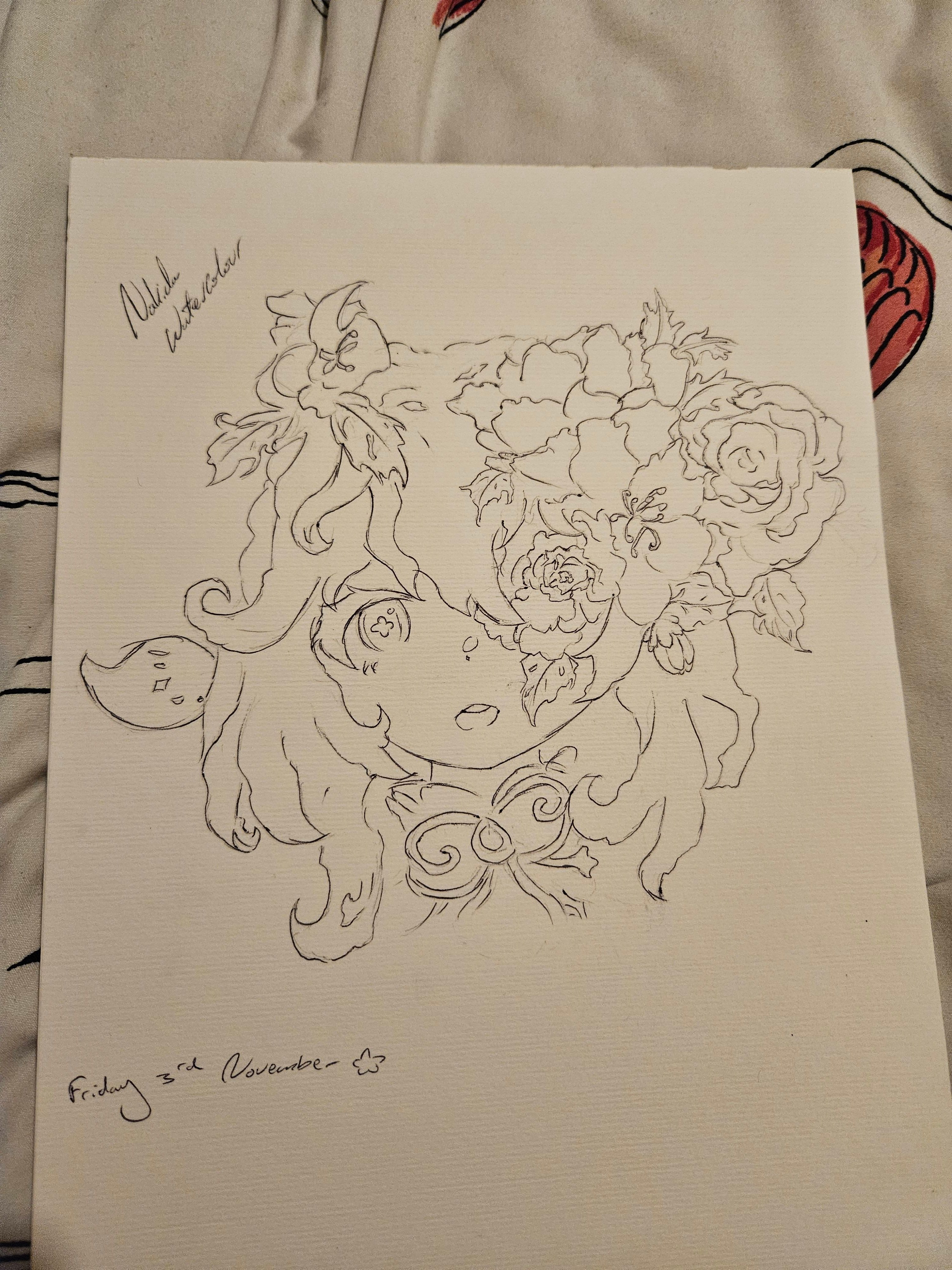 PAINTING NAHIDA!!! (pen outline done!!) (*´ω`) Genshin Impact | HoYoLAB