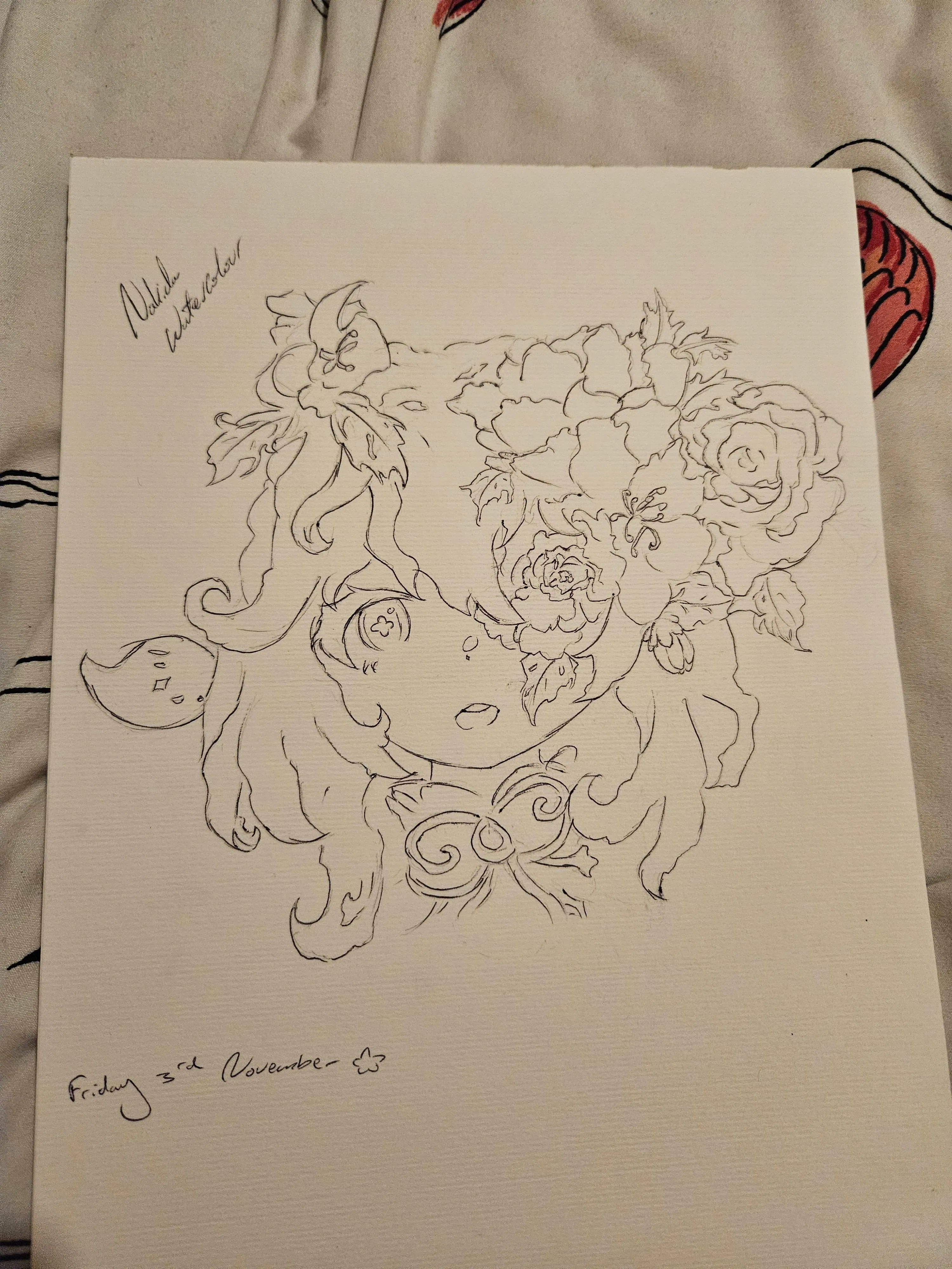 PAINTING NAHIDA!!! (pen outline done!!) (*´ω`) Genshin Impact | HoYoLAB