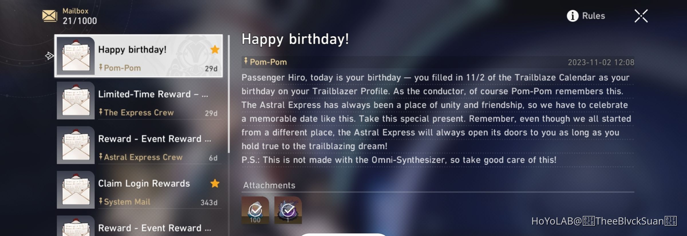 Happy birthday to me and my birthday twins 🥳🎁 Honkai: Star Rail | HoYoLAB