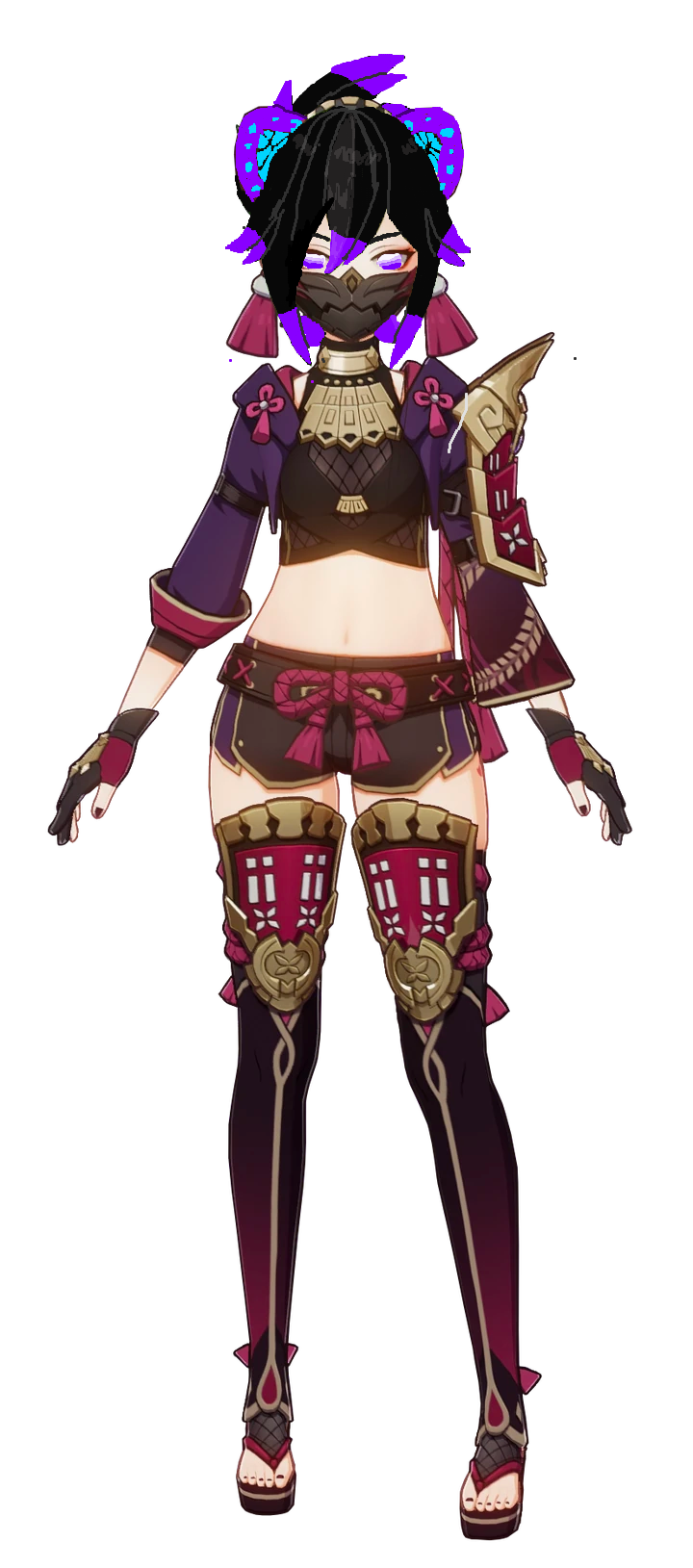 Turning Kuki Shinobu into Shinobu Kocho from demon slayer (Kimetsu no ...