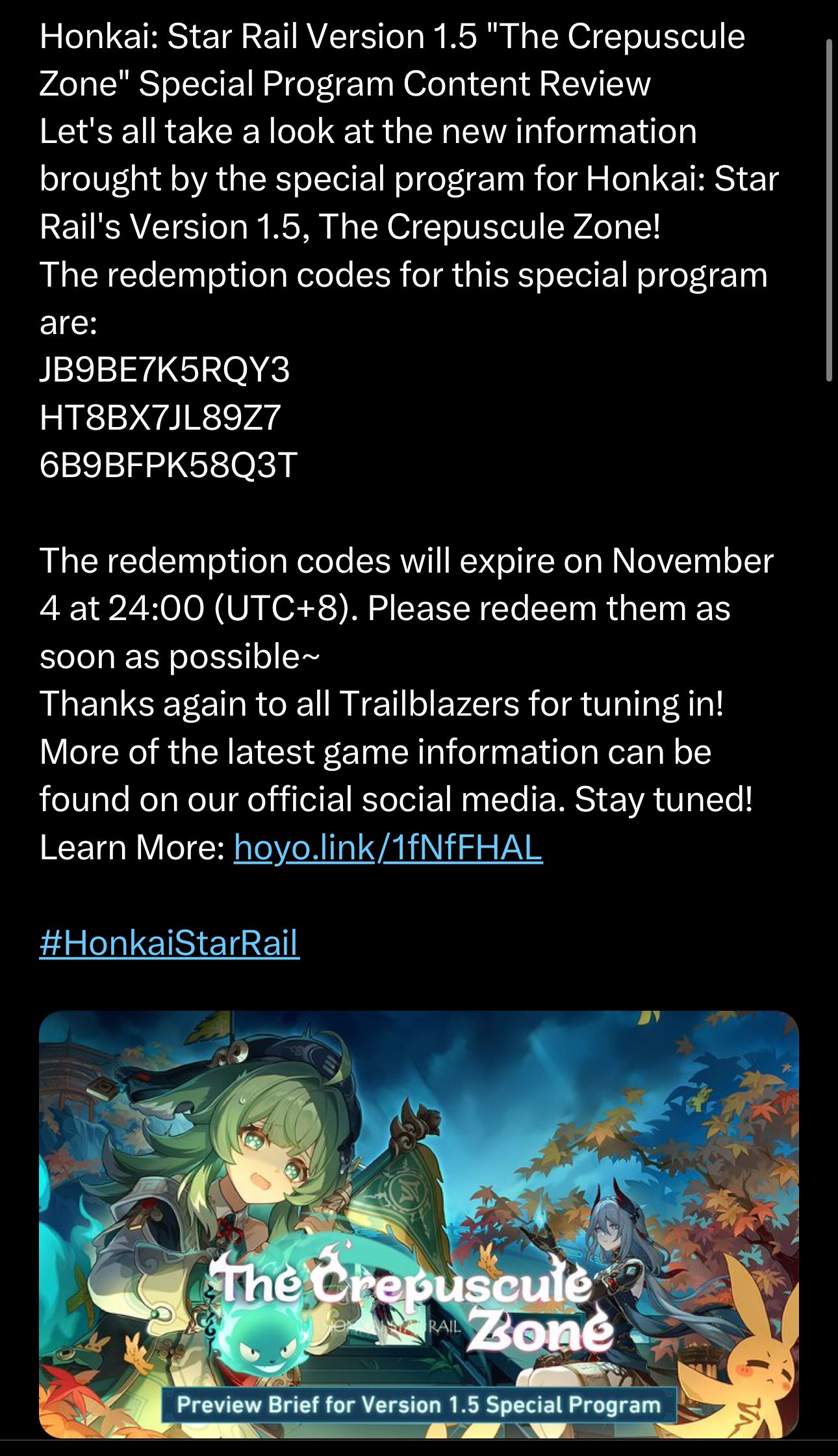 NEW HONKAI STARRAIL CODES! Honkai: Star Rail | HoYoLAB