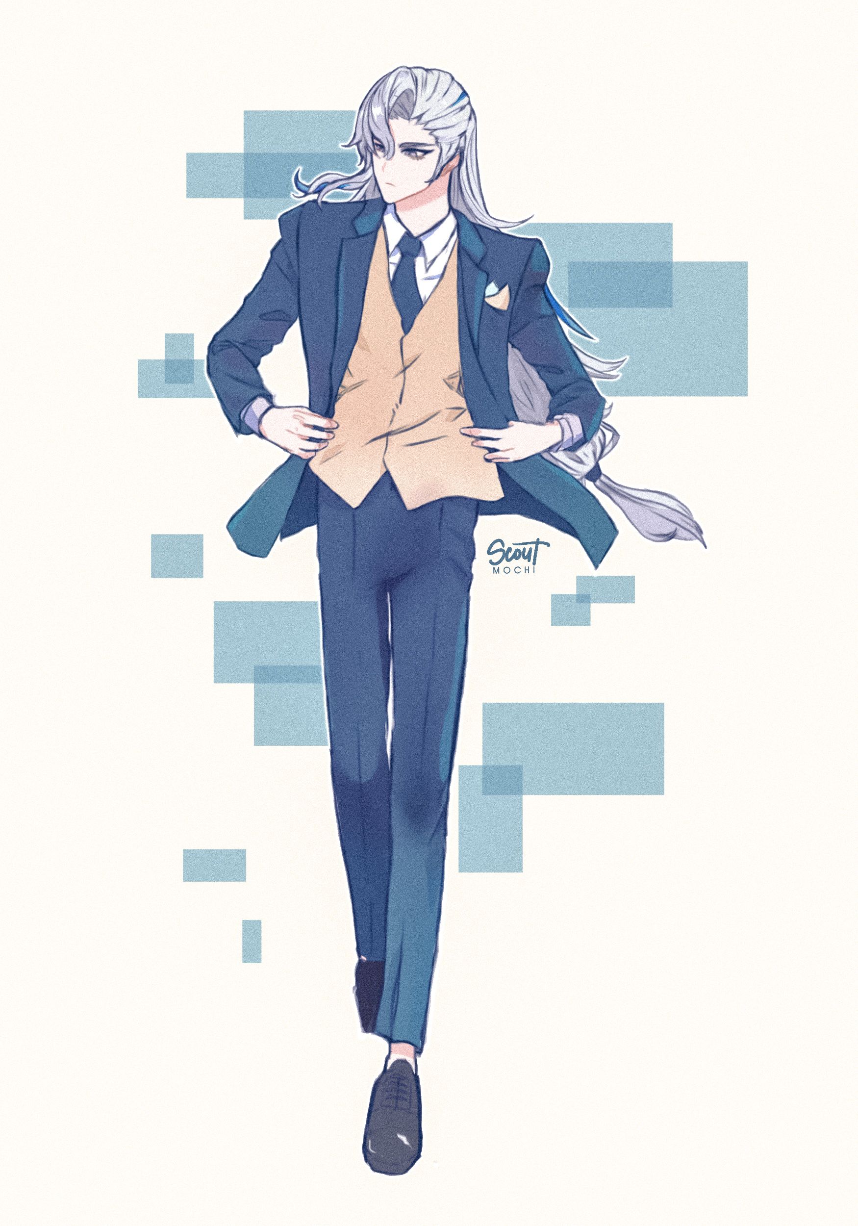 This majestic man in modern clothes Genshin Impact | HoYoLAB