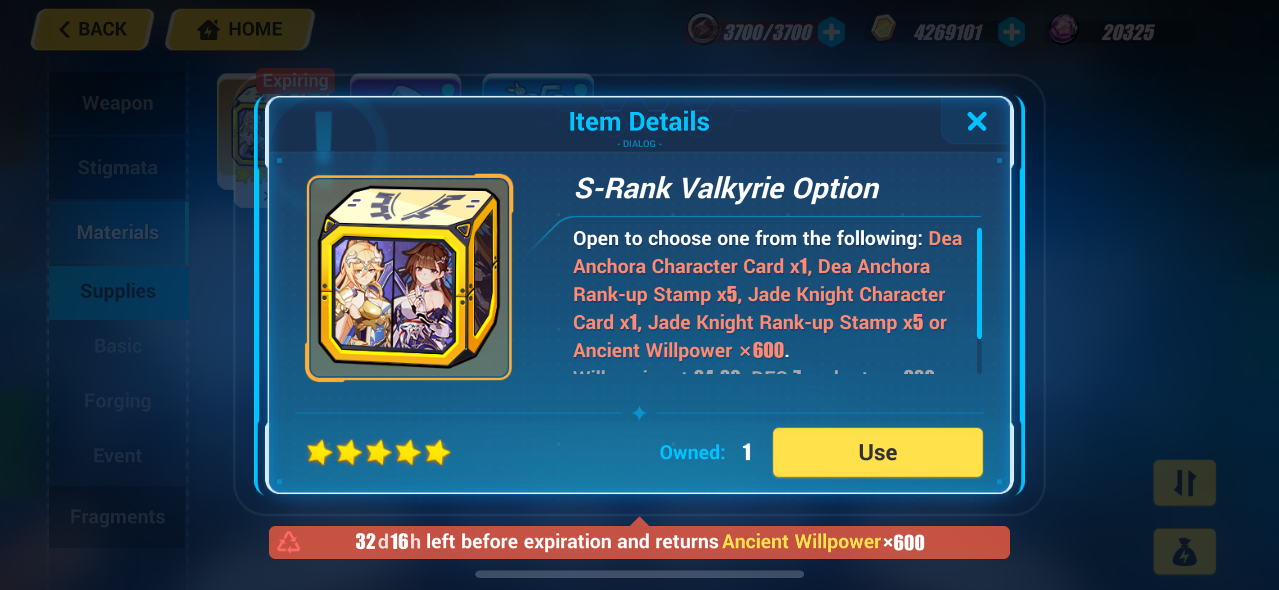 Which to chose? (I chose Jade Knight because I am the Bone of My Sword ...