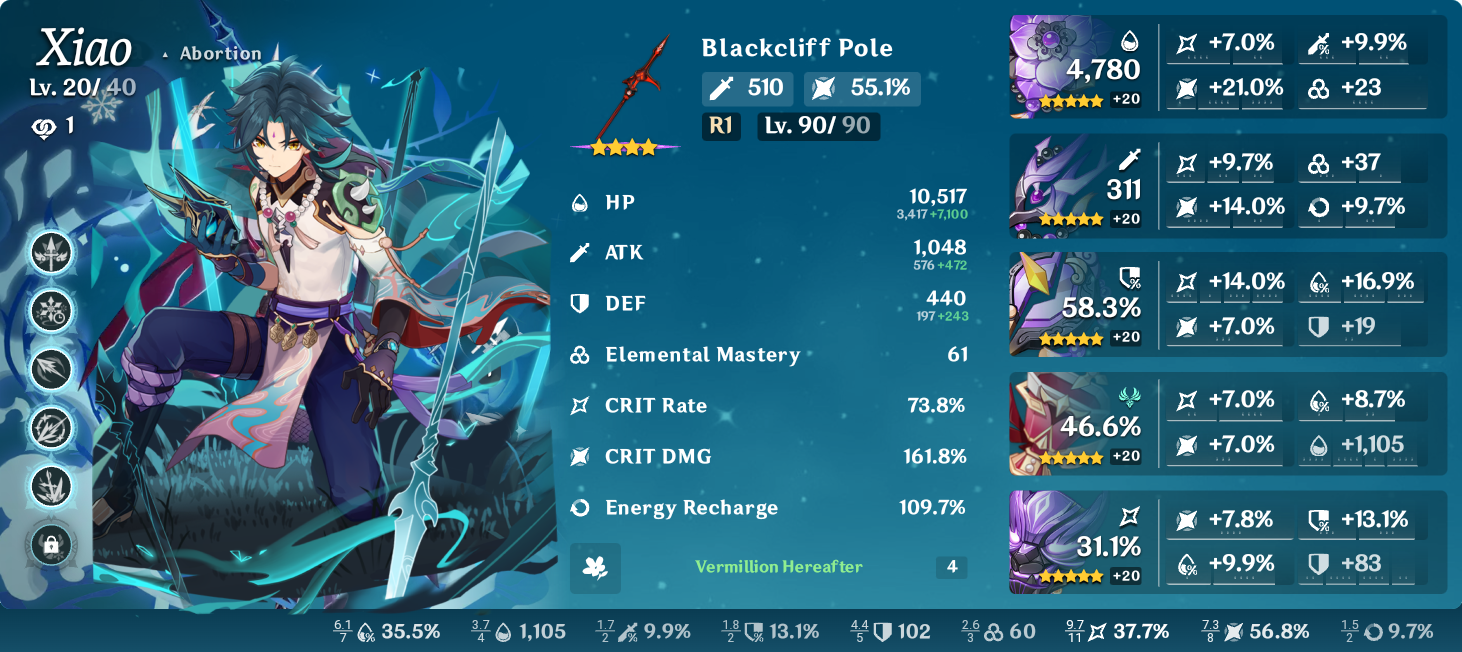 Xiao build!!! please give advice and criticism!!! ^^ Genshin Impact ...