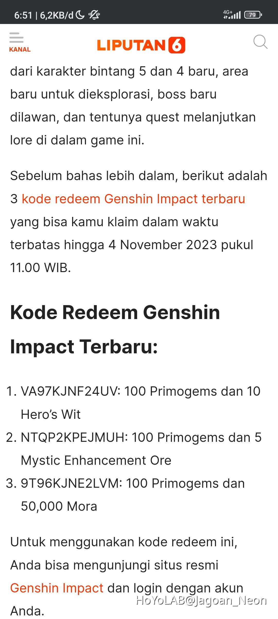 Kode Reedem Genshin Impact ver. 4.2 Genshin Impact | HoYoLAB