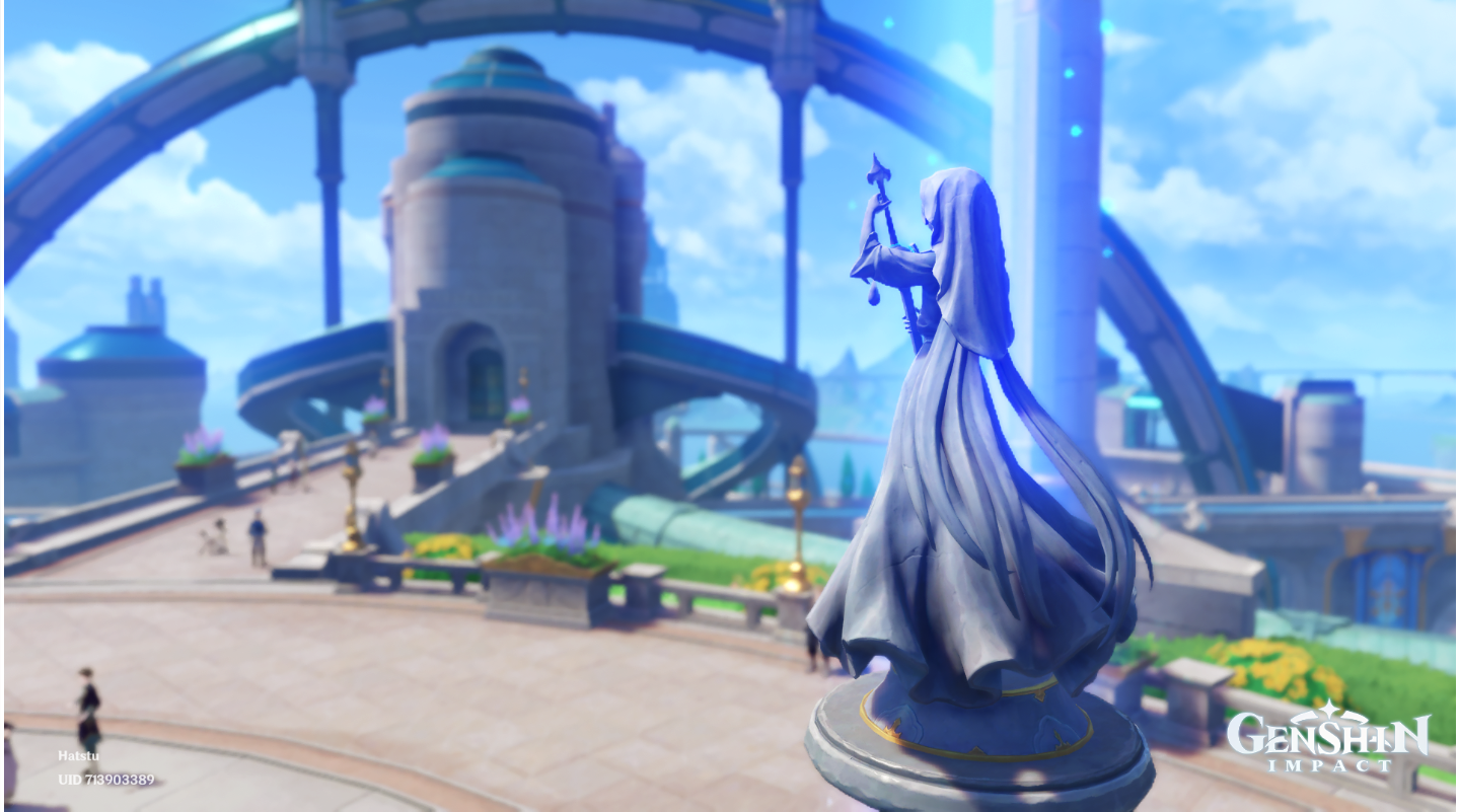 Archonte Furina, estatua. Genshin Impact | HoYoLAB