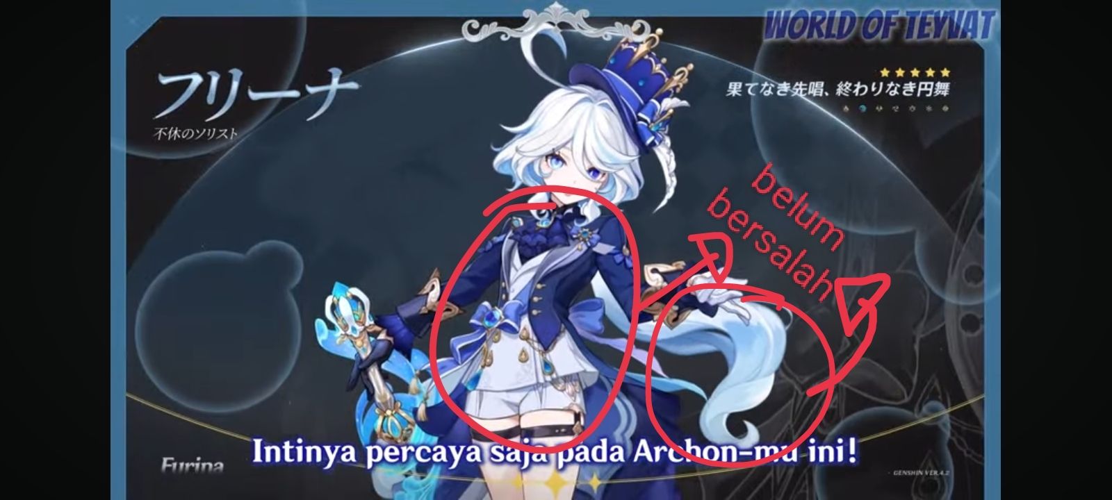 hipotesis makna warna baju dan rambut furina Genshin Impact | HoYoLAB