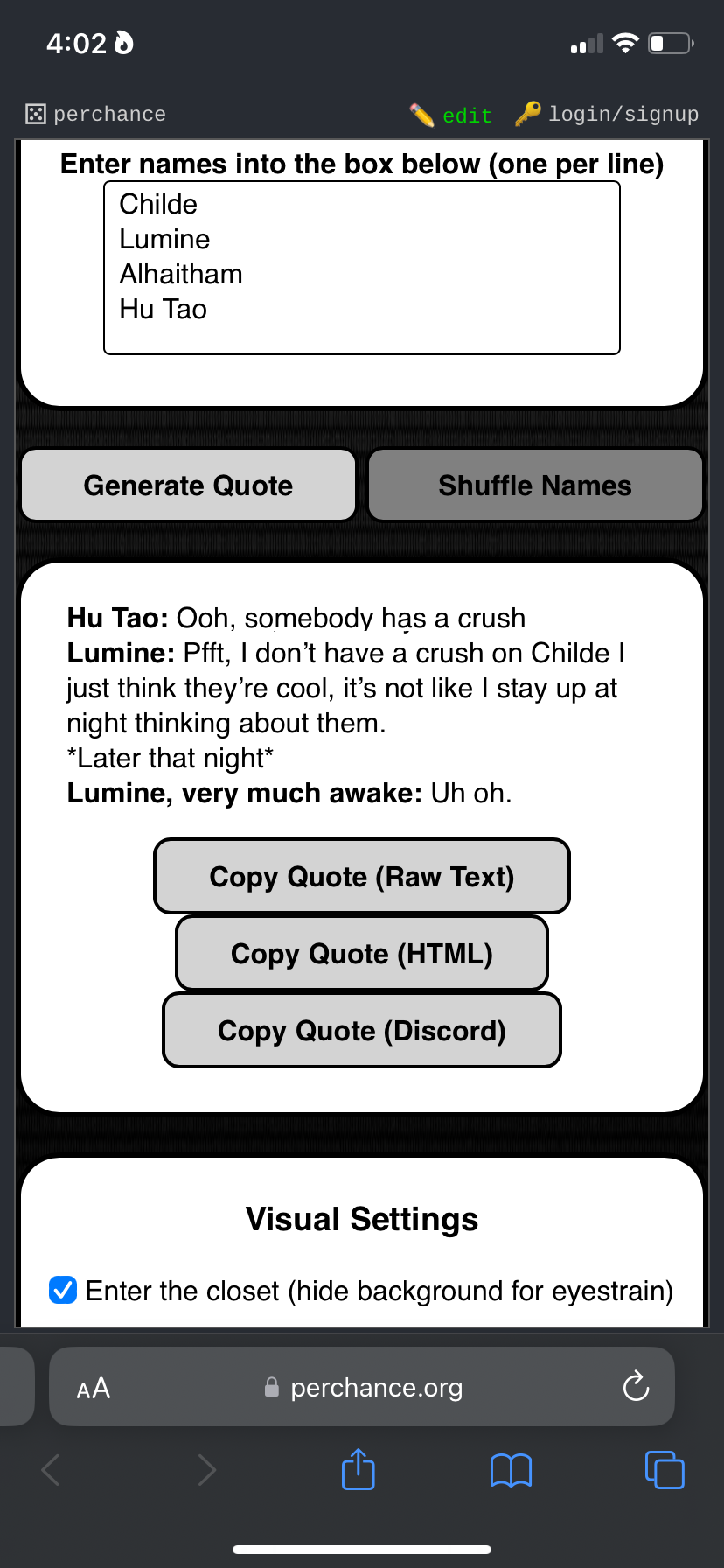 Genshin party incorrect quotes Genshin Impact | HoYoLAB