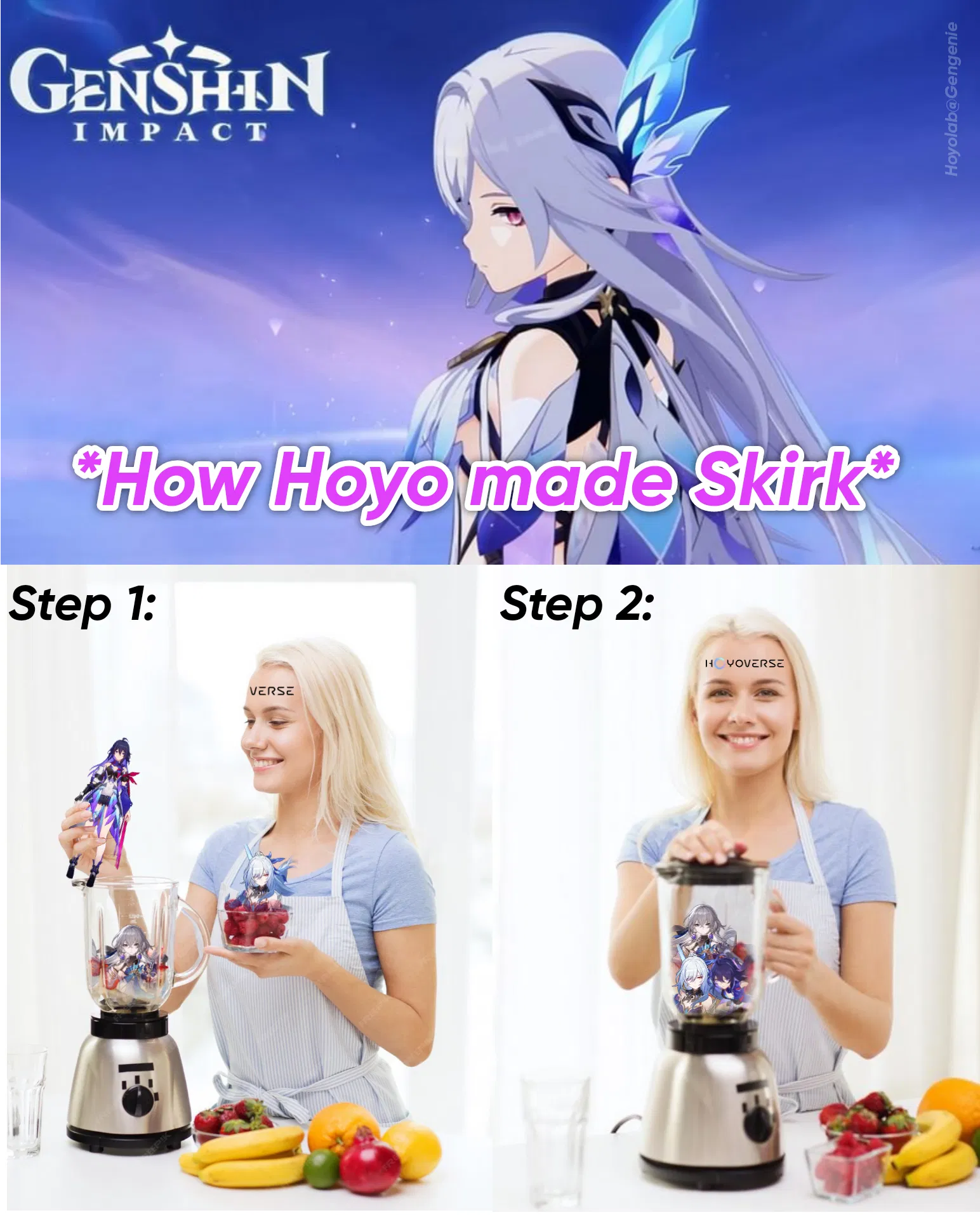 I'll be honest, skirk's Design is a little bit... 😮‍💨 Genshin Impact ...