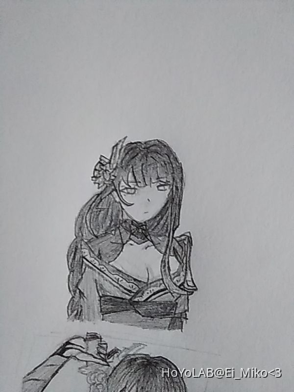 Raiden Shogun Drawing (pt 4) Genshin Impact | HoYoLAB