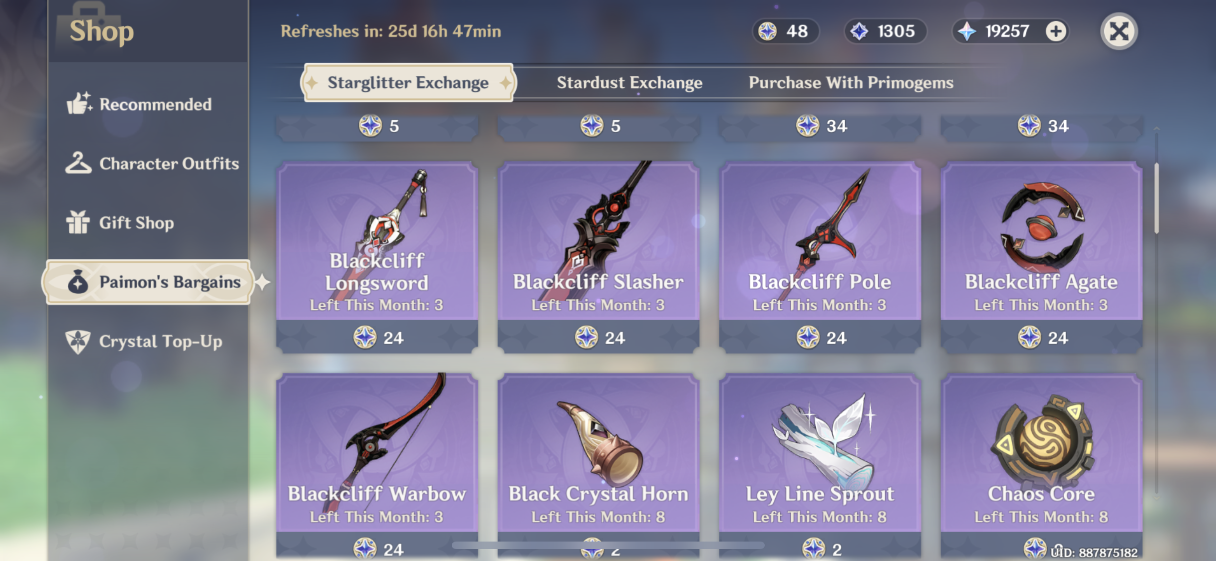 The black cliff weapon looks so delicious… but it costs almost 5 wishes ...