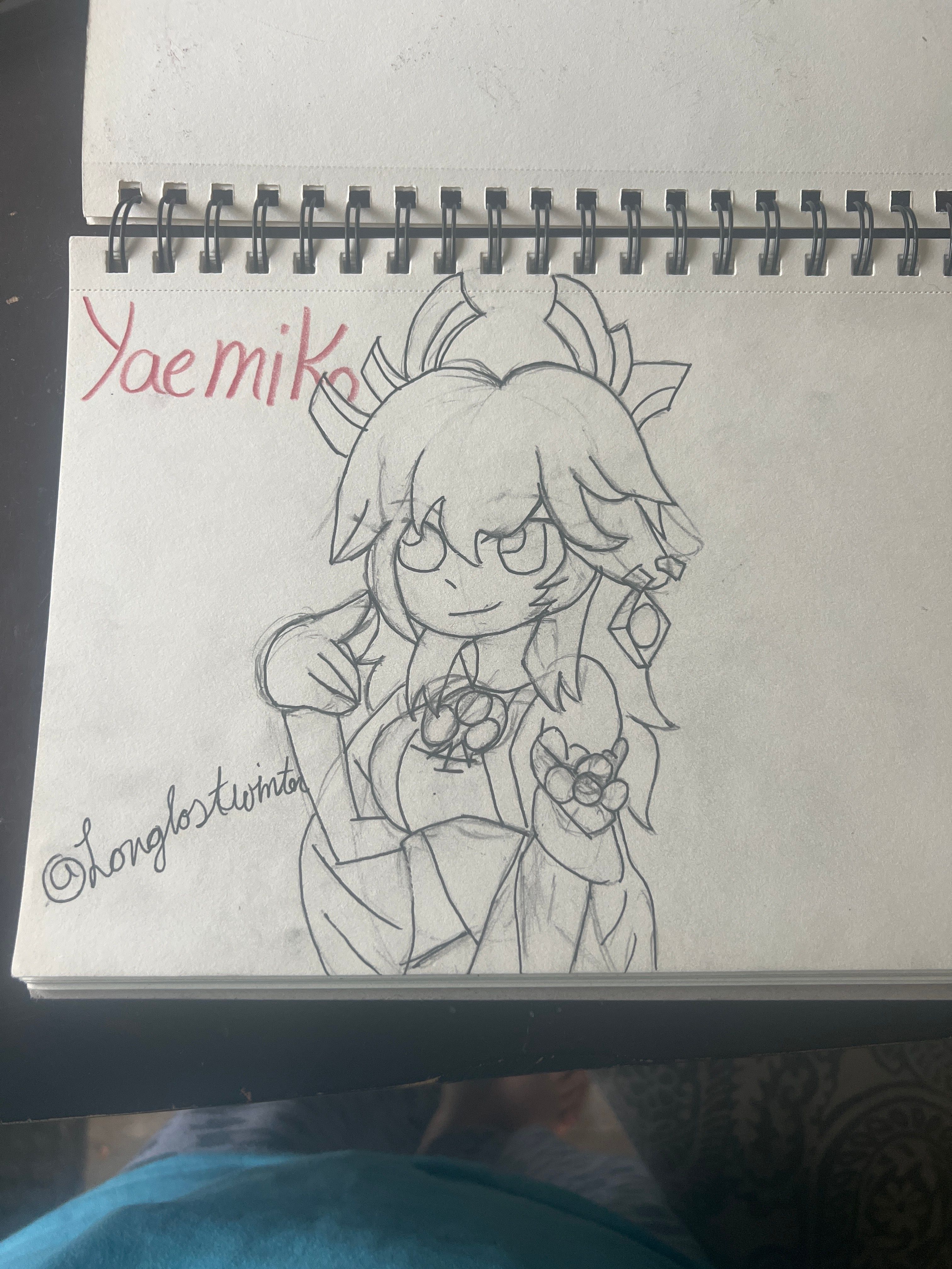 I DREW YAE MIKO Genshin Impact | HoYoLAB