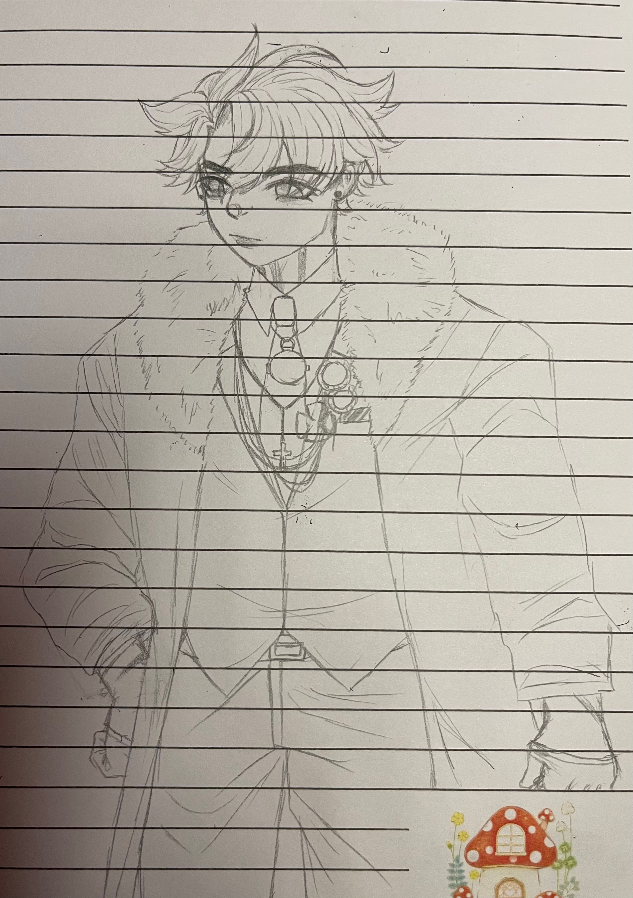 drew Wriothesley in the fit i’ve asked others to draw Genshin Impact ...