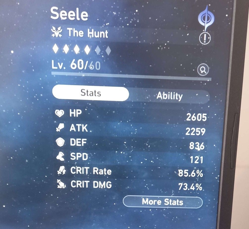 1:2 ratio for crit? how abt 1:0.8574766355 :) Honkai: Star Rail | HoYoLAB