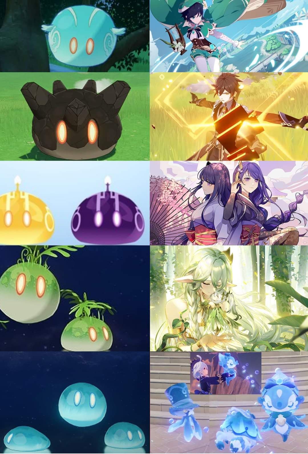 Elemental slime representing the archon Genshin Impact | HoYoLAB