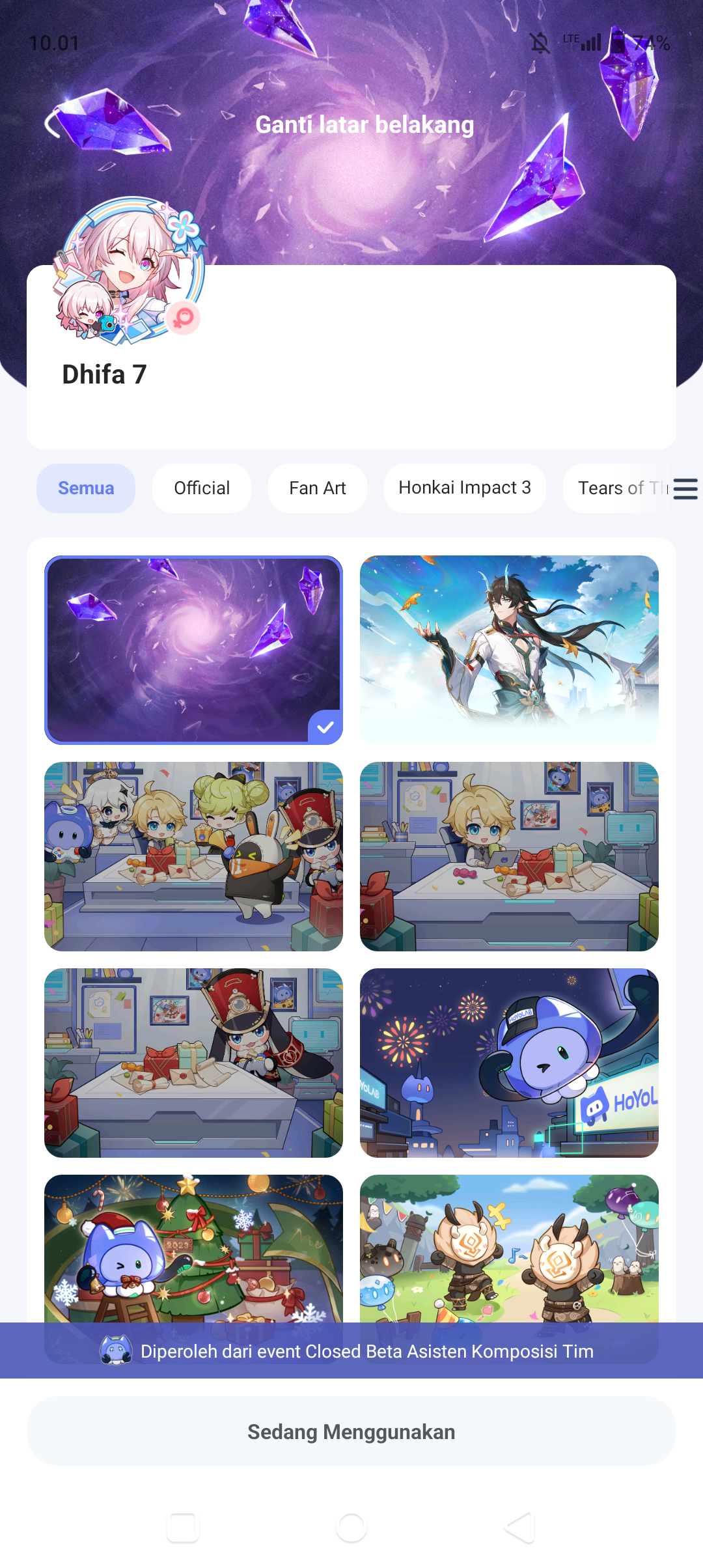 Sepuh MOC dapet latar belakang MOC donk.. 😆👌 bersyukur bgt ..😍 Honkai: Star Rail | HoYoLAB