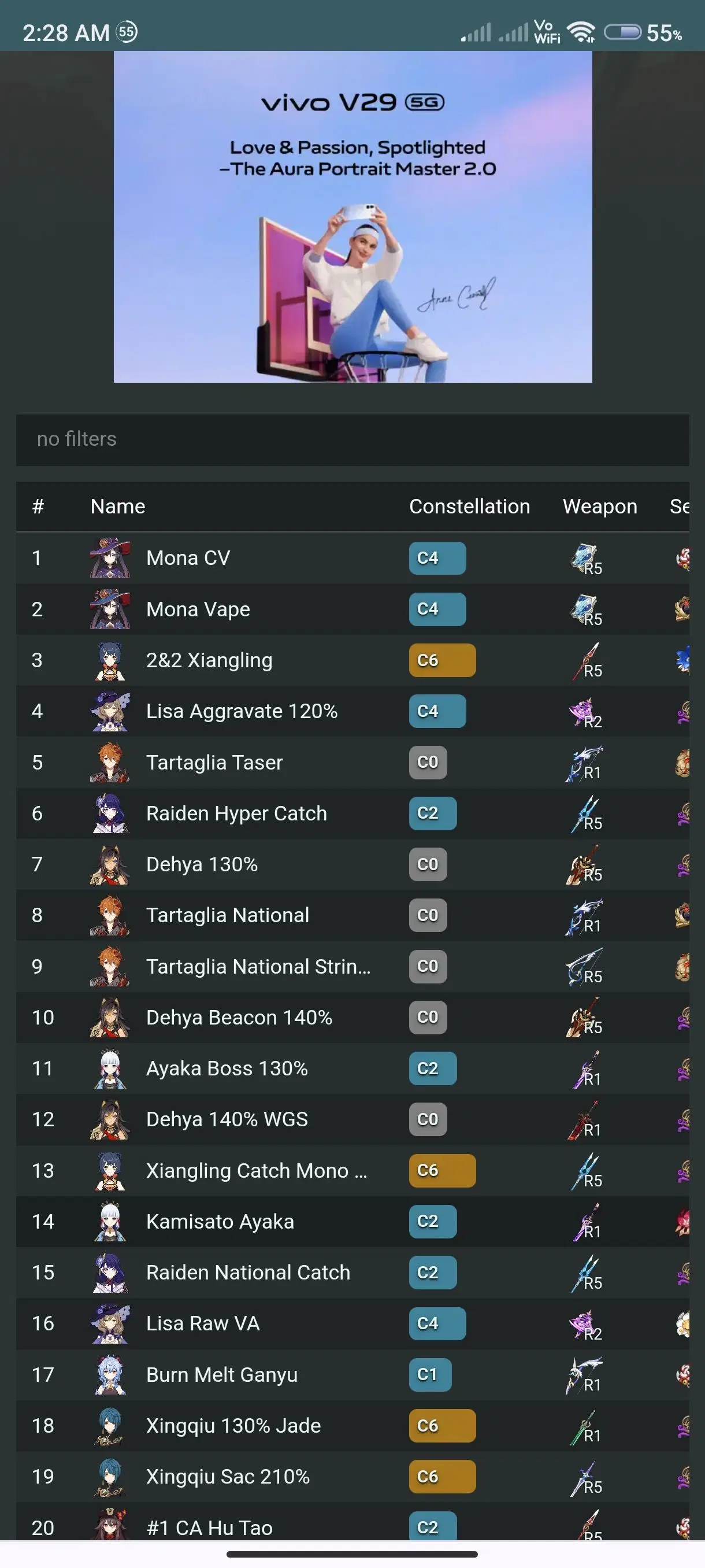 How can they add multiple but the same characters with different builds ...