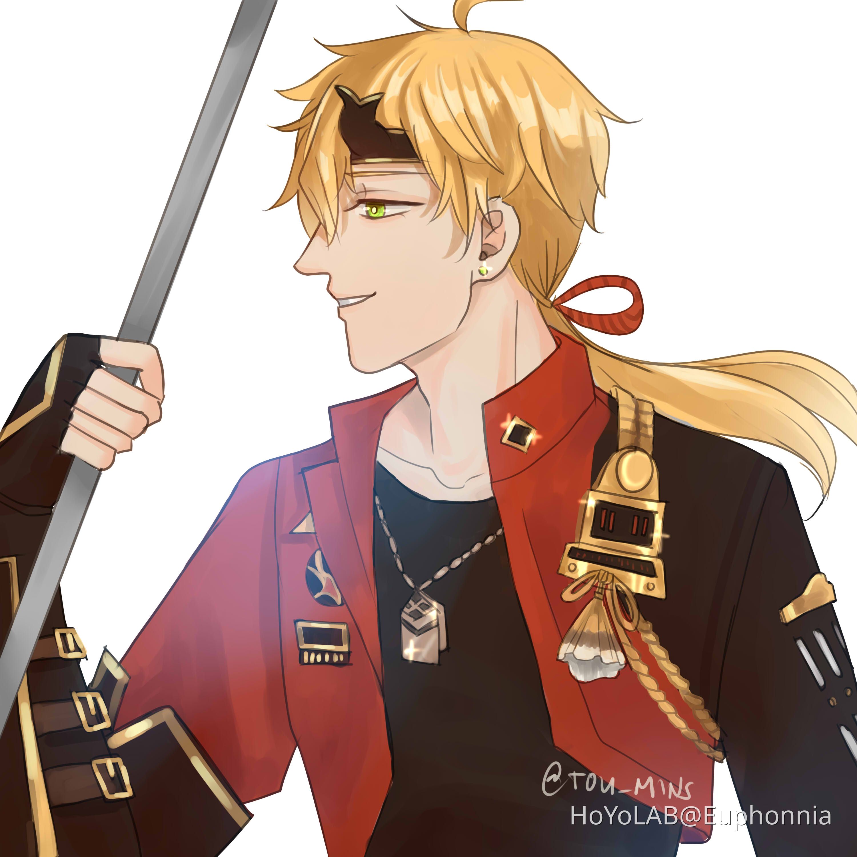 Thoma warm-up drawing Genshin Impact | HoYoLAB