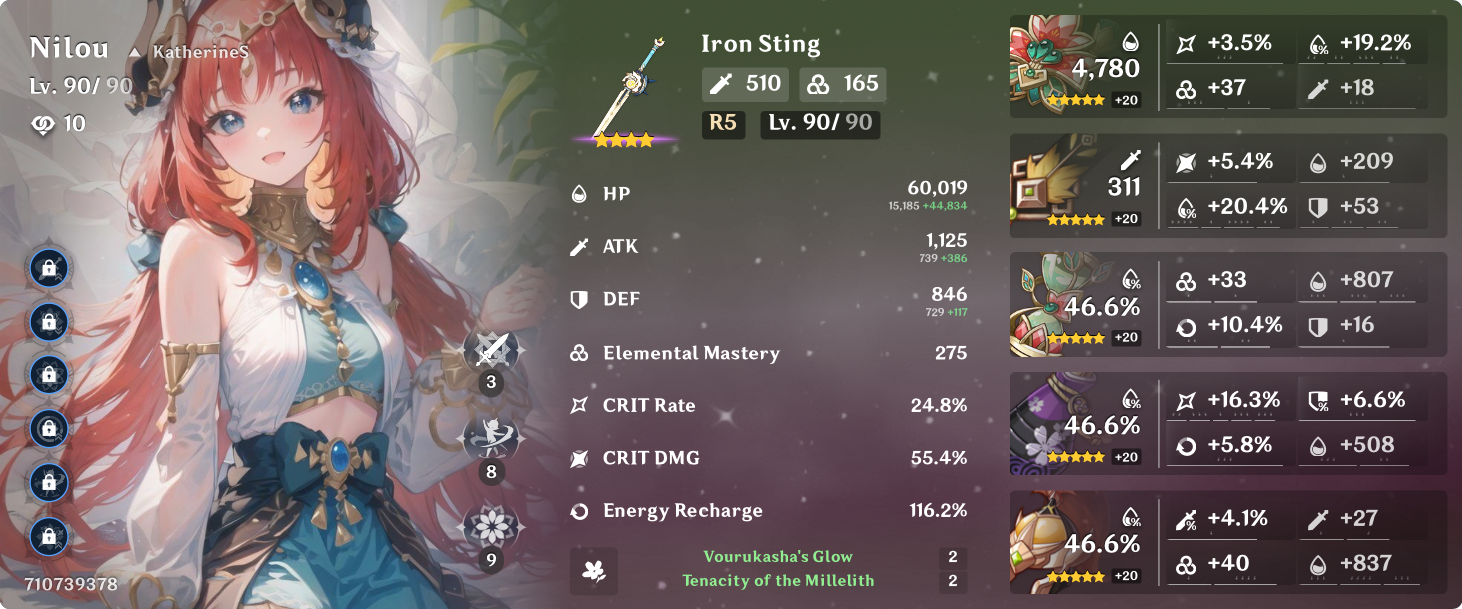 Nilou build without hydro resonance Genshin Impact | HoYoLAB