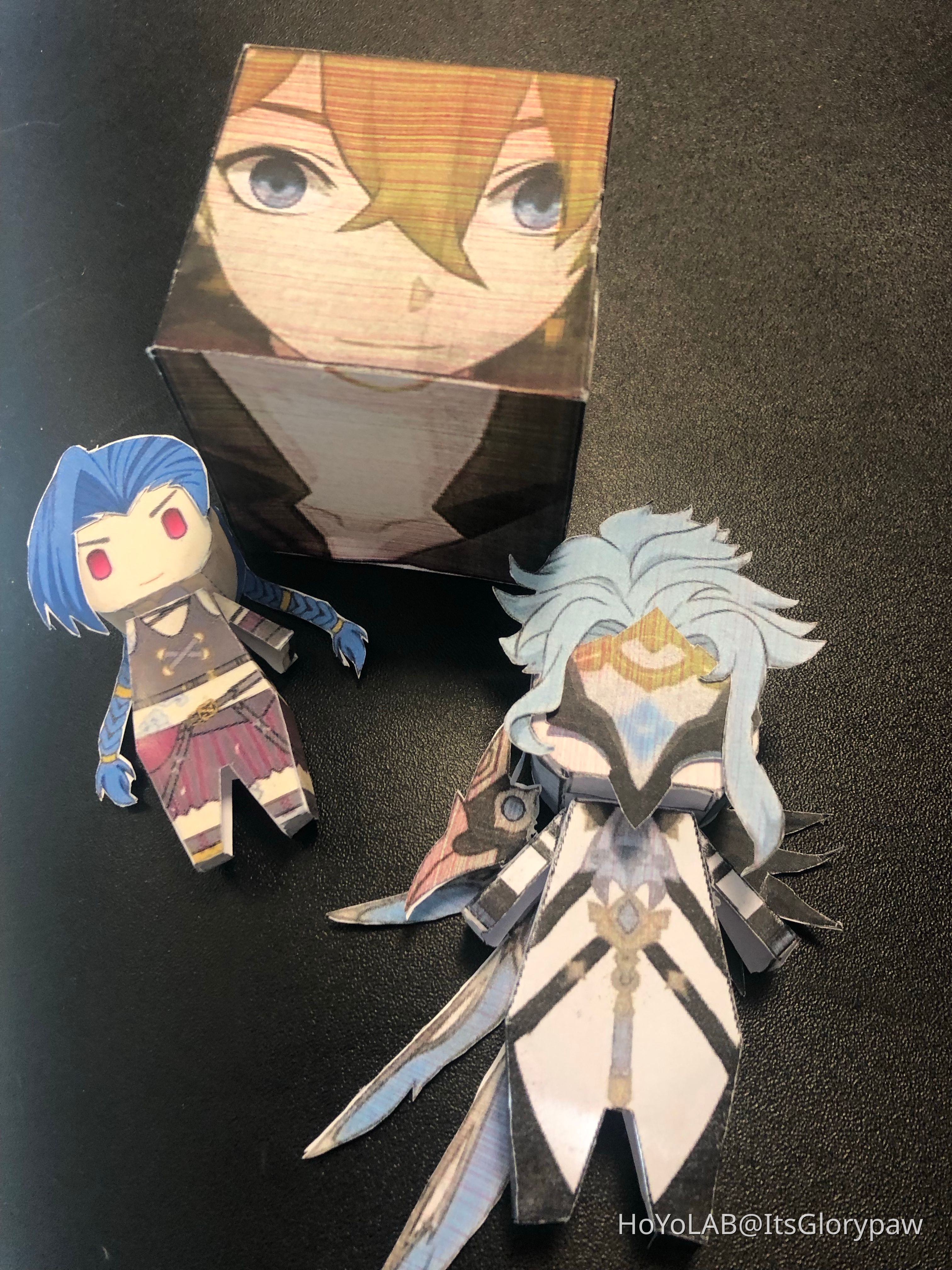 Dottore paper doll I made at school! (And some other paper stuff ...