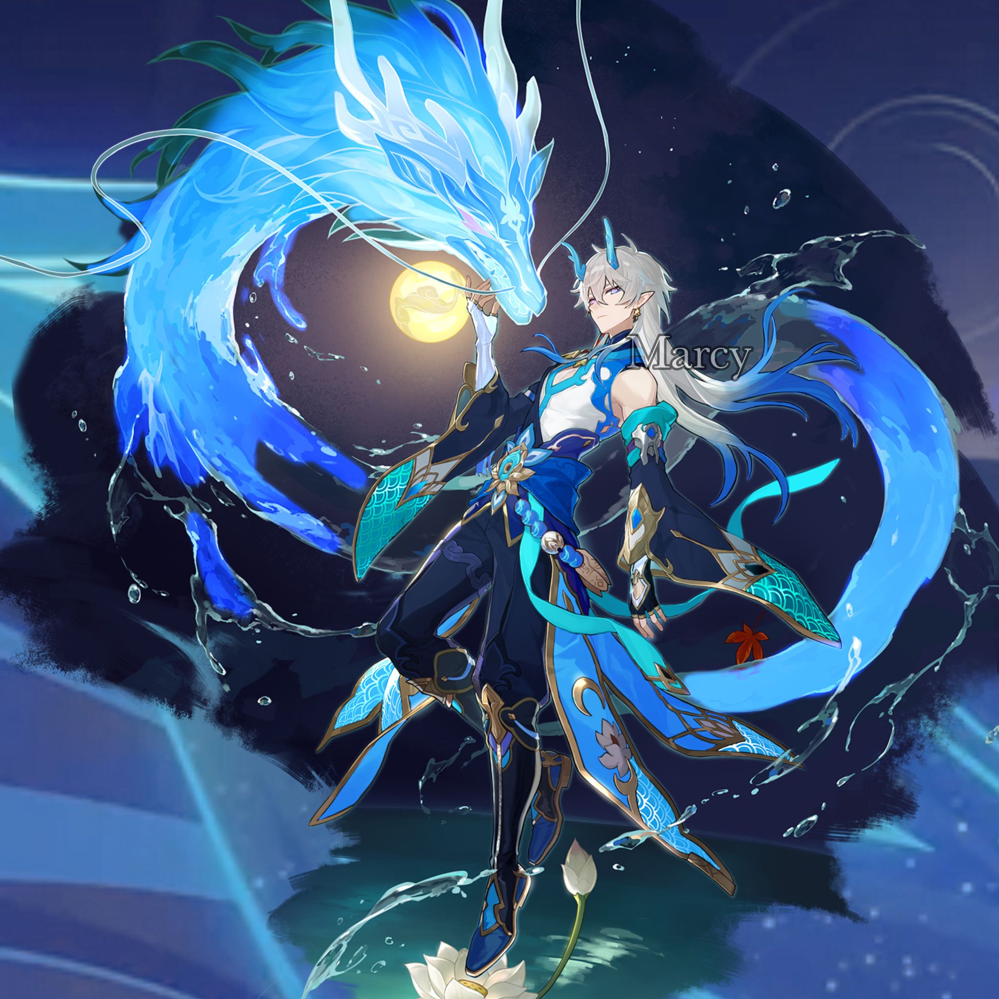 IL Dan Heng in Neuvillette's color palette Honkai: Star Rail | HoYoLAB