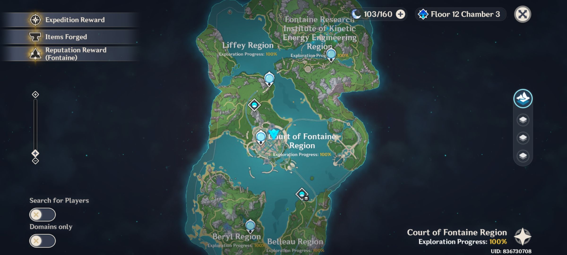 Fontaine Exploration Progress Genshin Impact | HoYoLAB