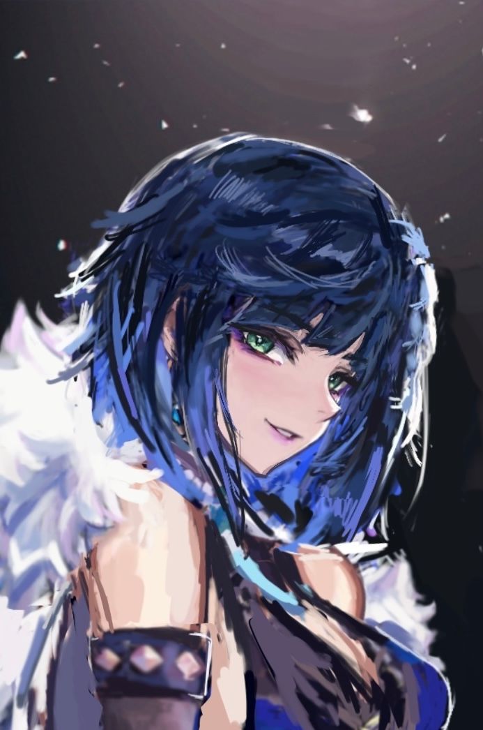 My WIP Yelan Fan art Genshin Impact | HoYoLAB