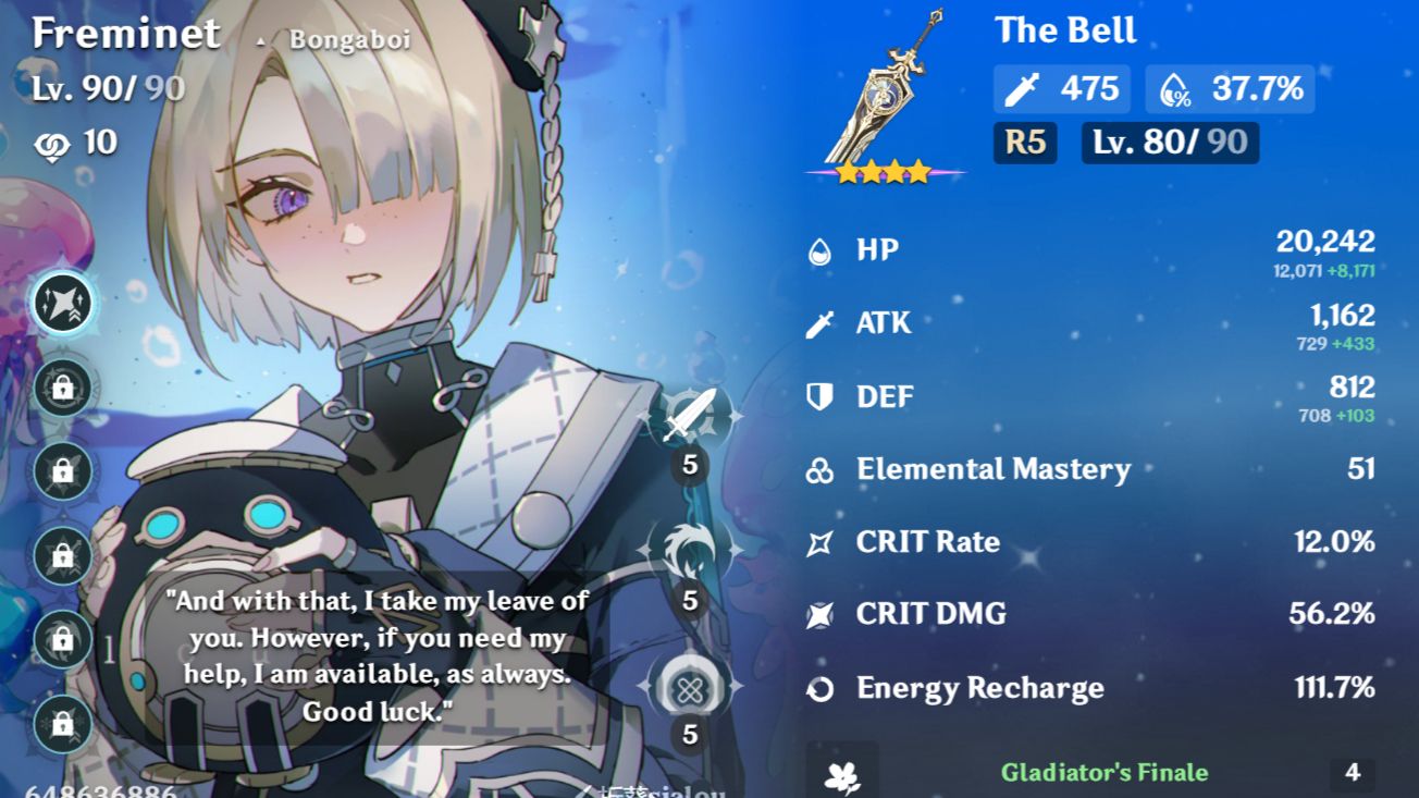 Freminet. Friendship 10. Genshin Impact | HoYoLAB