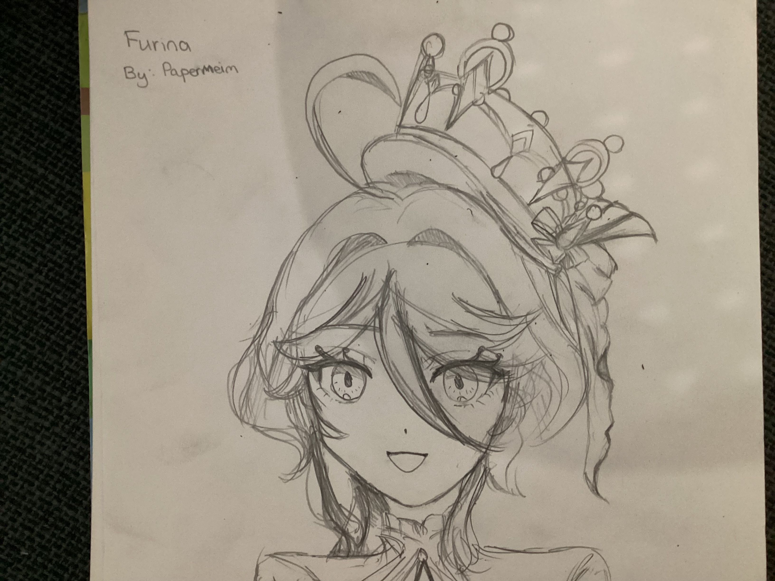 I drew Furina. Genshin Impact | HoYoLAB
