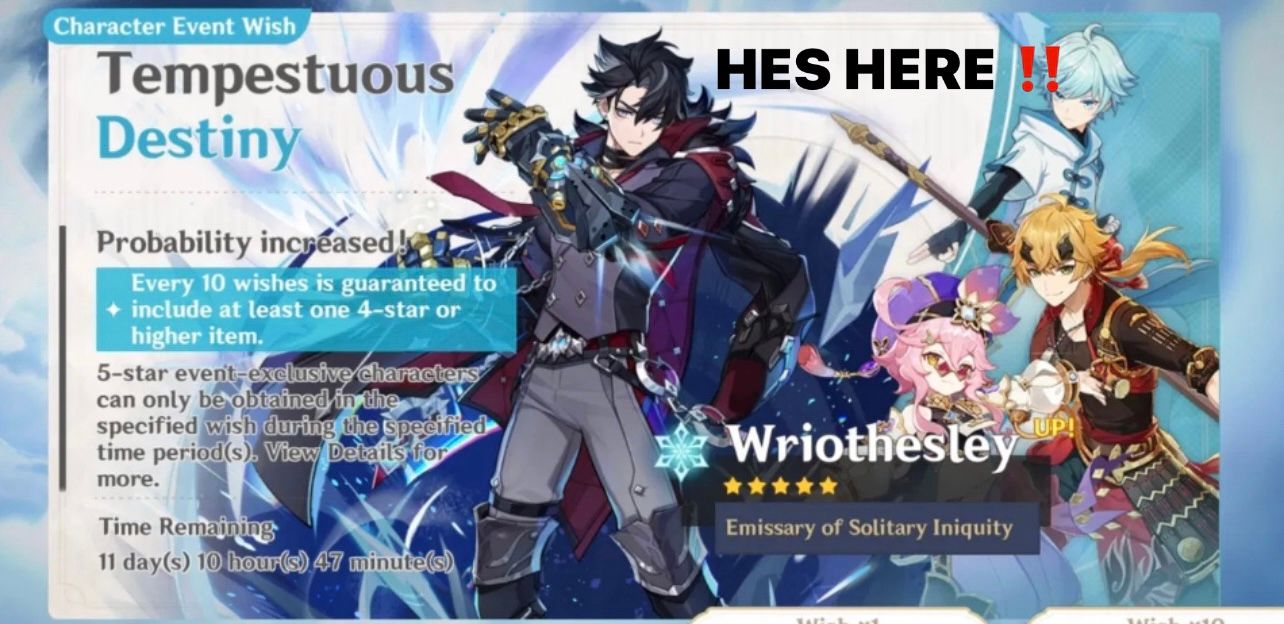 my wriothesley pulling journey… Genshin Impact | HoYoLAB