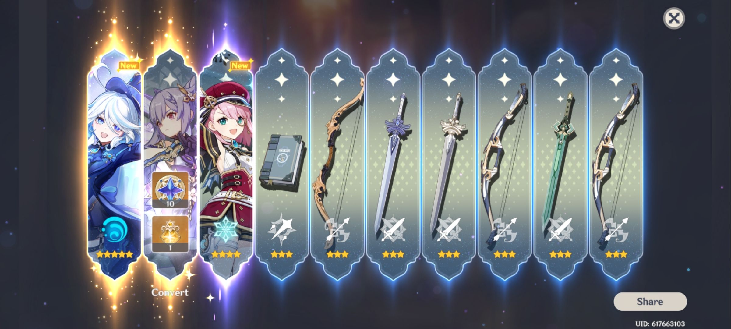 60 Pity, 50/50, First 10 Pull On Furina Banner Genshin Impact | HoYoLAB