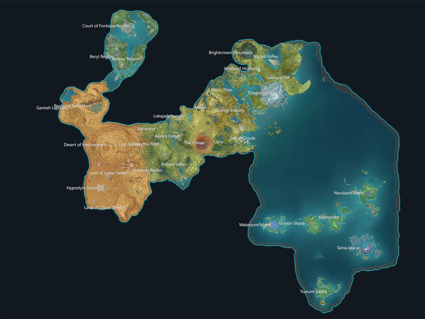 MAP BEFORE UPDATE Genshin Impact | HoYoLAB