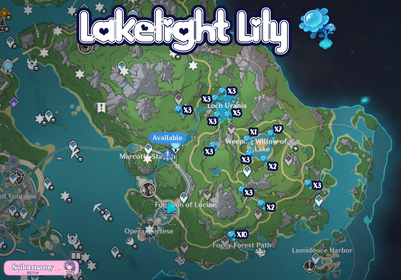 [V4.2] Lakelight Lily Route Guide Genshin Impact 👑 Genshin Impact | HoYoLAB