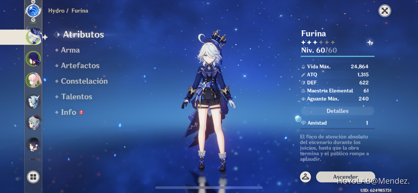 Furina c2 vino a casa Genshin Impact | HoYoLAB