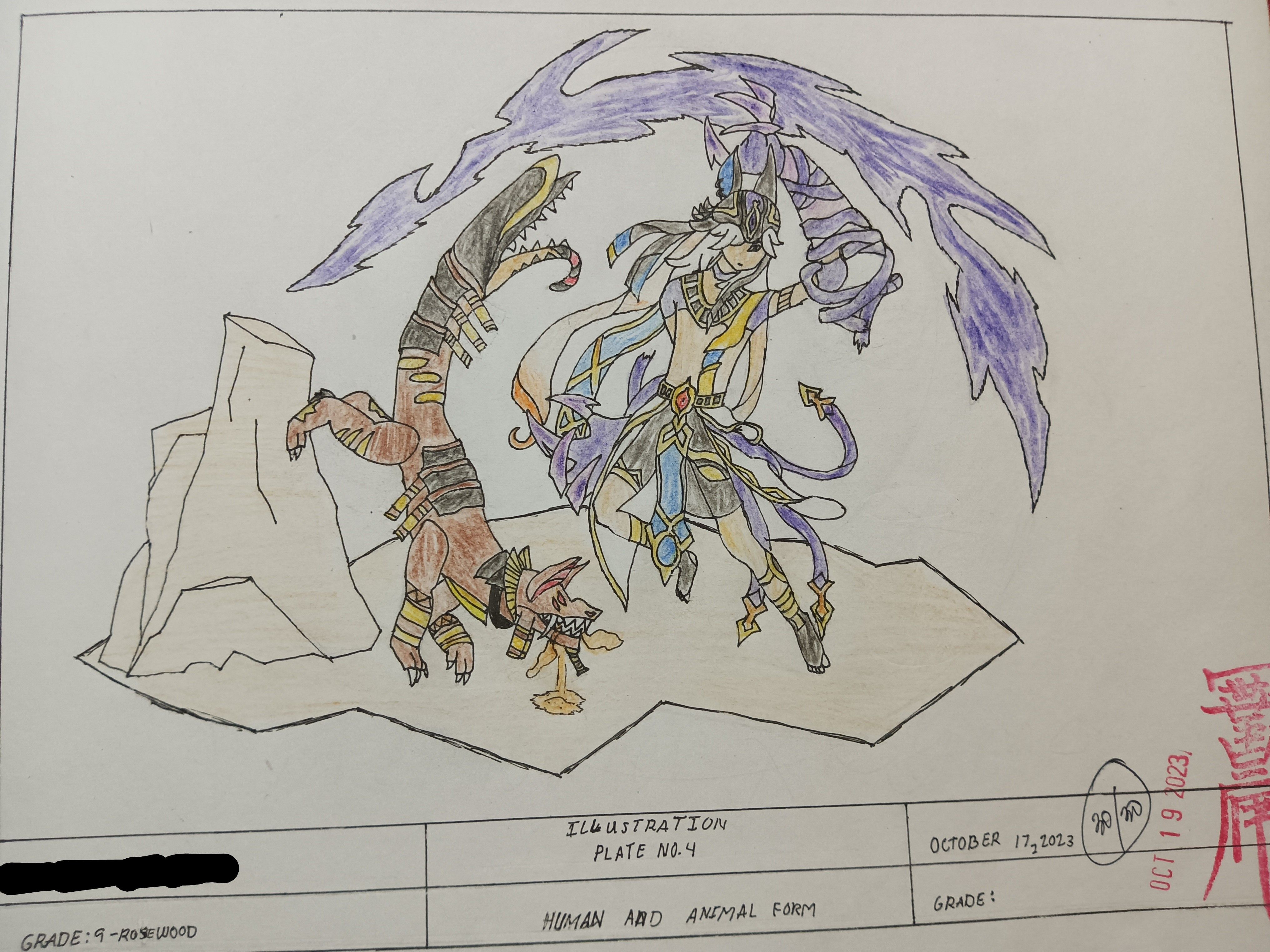 I drew Cyno and Vetemortem from Creature of Sonaria and I got perfect ...