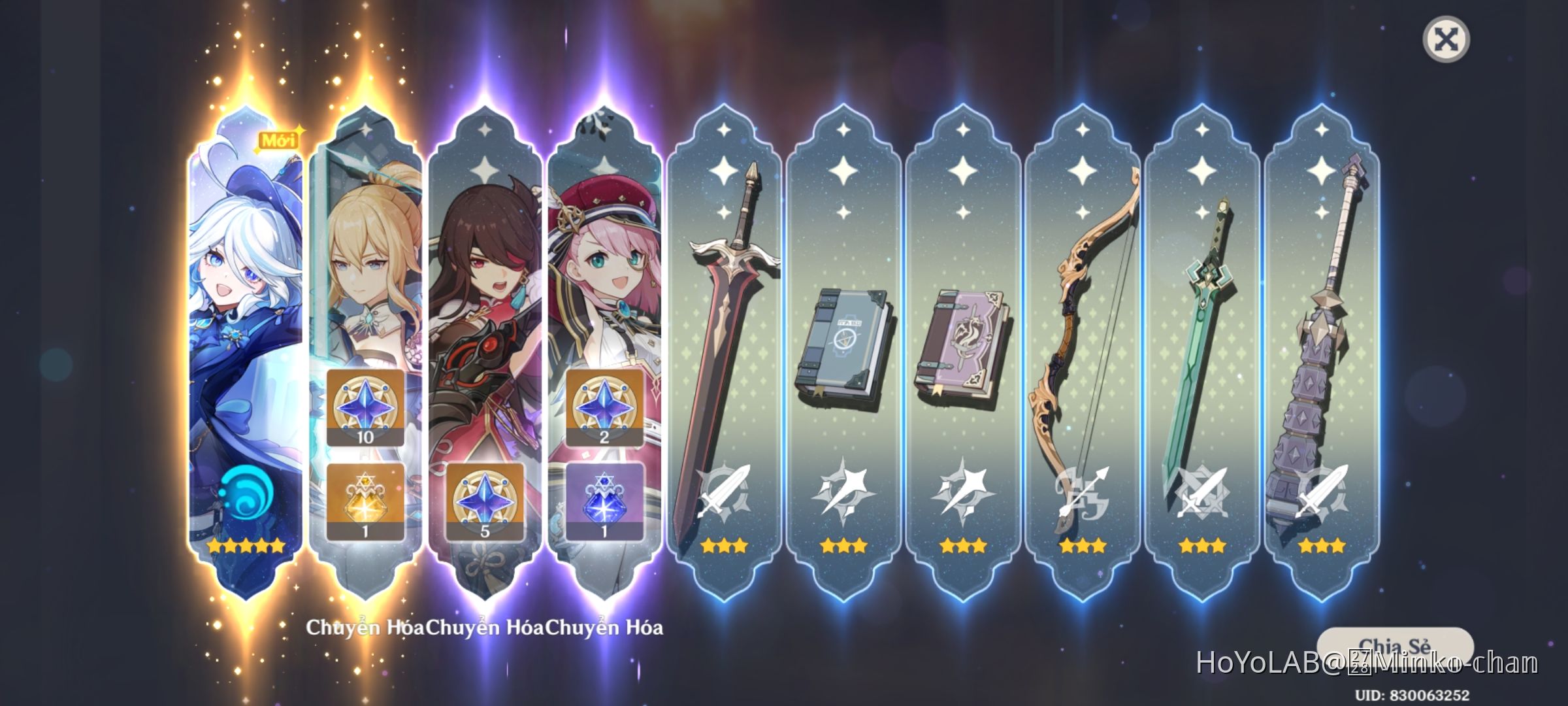 30l char và 20l vũ khí, buff luck cho mấy ní Genshin Impact | HoYoLAB