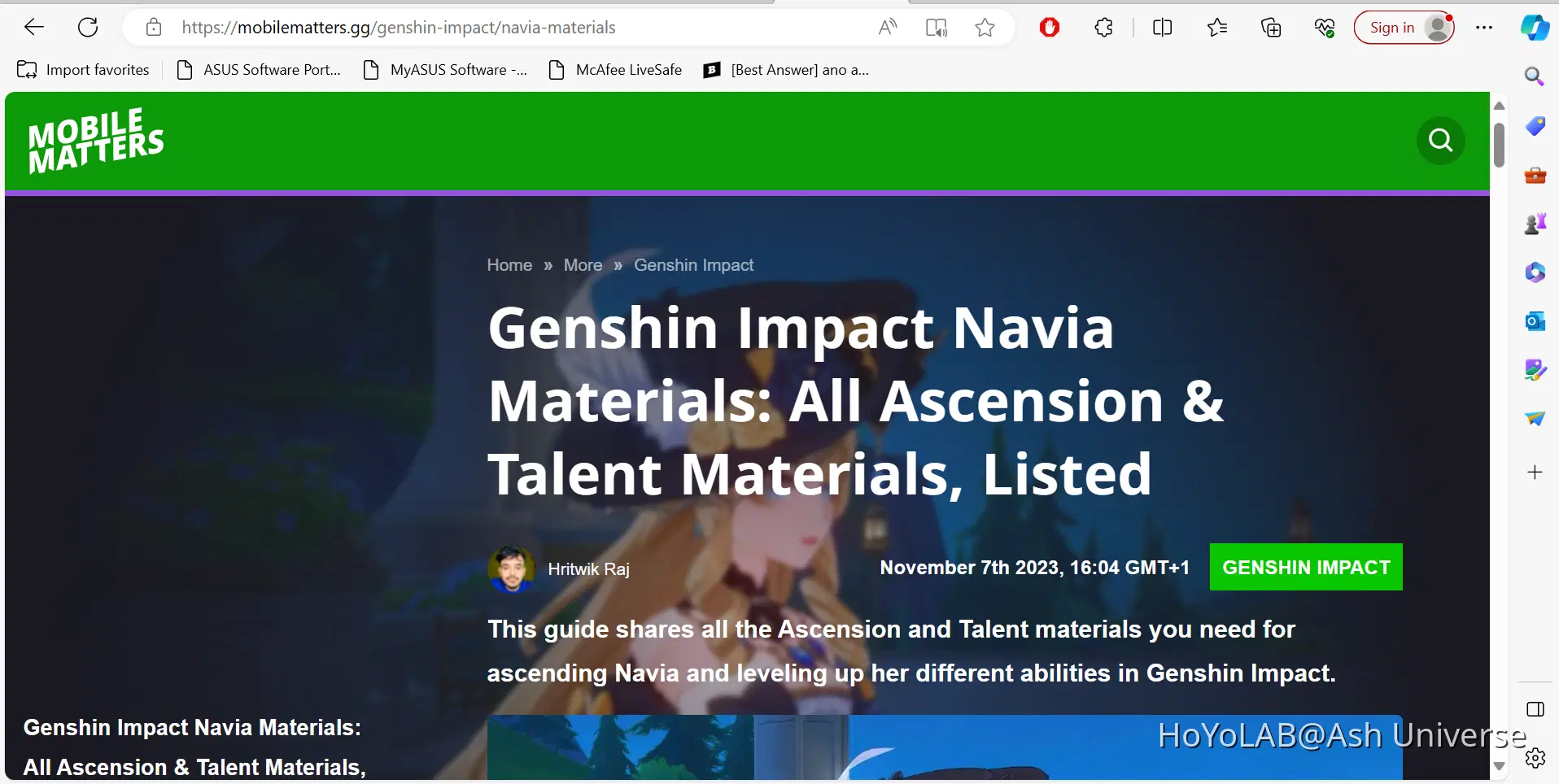 Navia Ascension & Talent Materials Genshin Impact | HoYoLAB