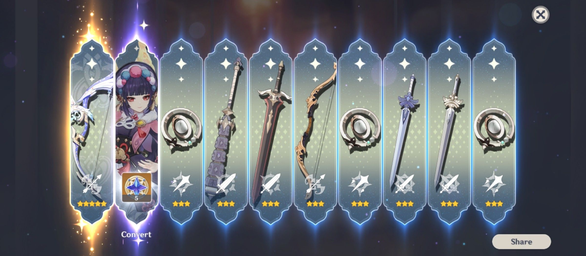 Standard Pulls Genshin Impact | HoYoLAB