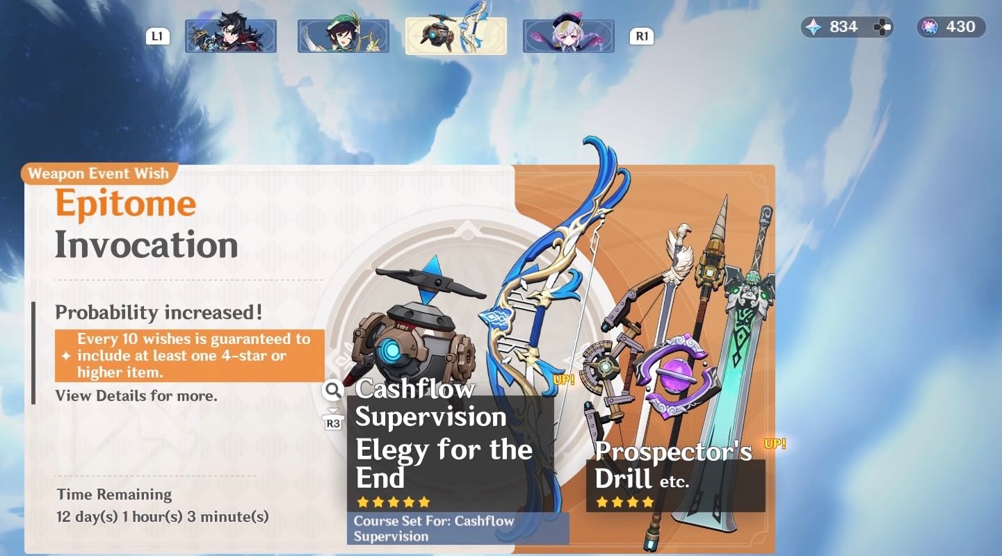 Weapon Banner for R5 | HoYoLAB