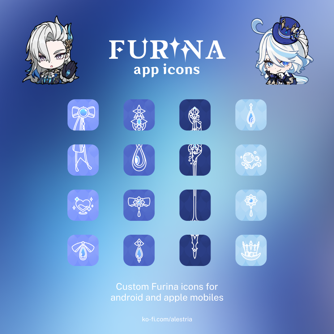 Custom Furina app icons Genshin Impact | HoYoLAB